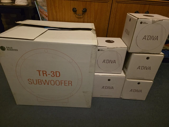 ANTHONY GALLO ADIVA 5.1 TR3D 5 speakers and 1 subwoofer Denon AVR-X2400H 7.2ch £1,026.68 ...