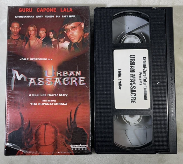 URBAN MASSACRE TRAILER VHS Ground Zero Guru Capone Lala £11.25 ...