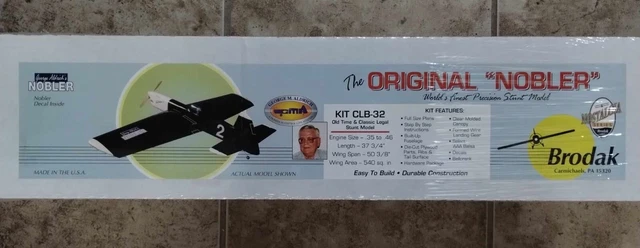 CONTROL LINE MODEL airplane kit Brodak Original Nobler CLB-32 $62.00 ...