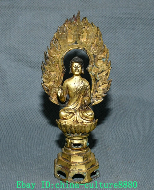 6 &STATUE DU Bouddha Bouddha Shakyamuni en bronze antique chinois EUR 792,00 - PicClick FR