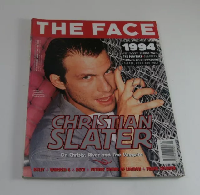 THE FACE MAGAZINE #76 January 1995 Christian Slater Cover David ...