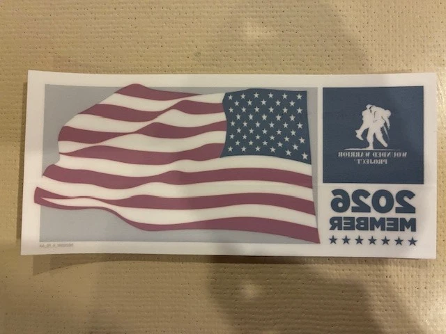WOUNDED WARRIOR PROJECT 2026 Member Window Cling Sticker £2.21 ...