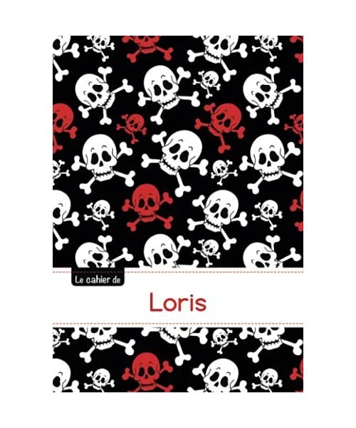 LE CARNET DE loris: Le carnet de loris - blanc, 96p, a5 - têtes de mort ...