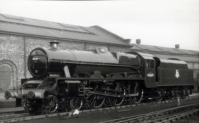 PHOTO 6X4 RAILWAY Steam 45689 ex works at Crewe c1953 £4.00 - PicClick UK
