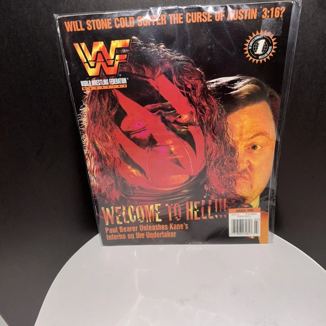 WWF MAGAZINE MARCH 1998 Issue Brand New (Cards Included) $40.00 ...