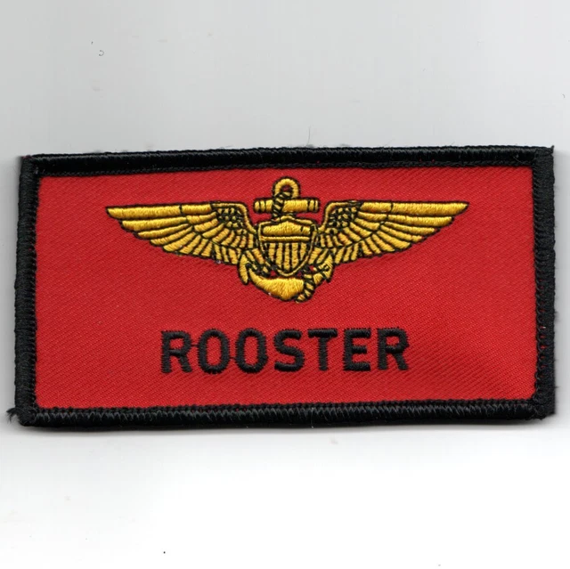 BRADLEY BRADSHAW 4& Top Gun Maverick Rooster Name Tag Hook & Loop Patch ...