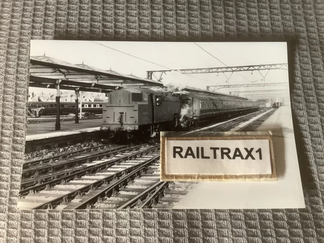RAILWAY STEAM PHOTOGRAPH - 42136 + At Morecambe Promenade Station ...