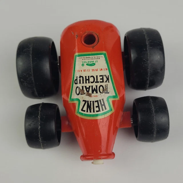 VINTAGE BUDDY L Race Car Heinz Ketchup Bottle Made In Japan Incomplete ...
