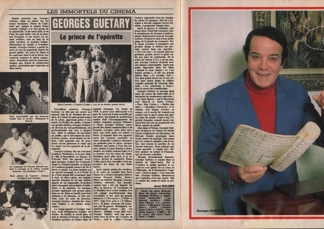 COUPURE DE PRESSE Clipping 1984 Georges Guétary (4 pages) EUR 5,00 - PicClick FR
