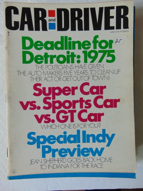 CAR AND DRIVER Magazine June 1970 £11.86 - PicClick UK
