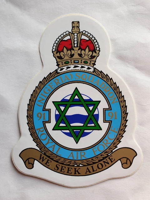 RAF ROYAL AIR Force 91 Squadron Crest Sticker £5.00 - PicClick UK