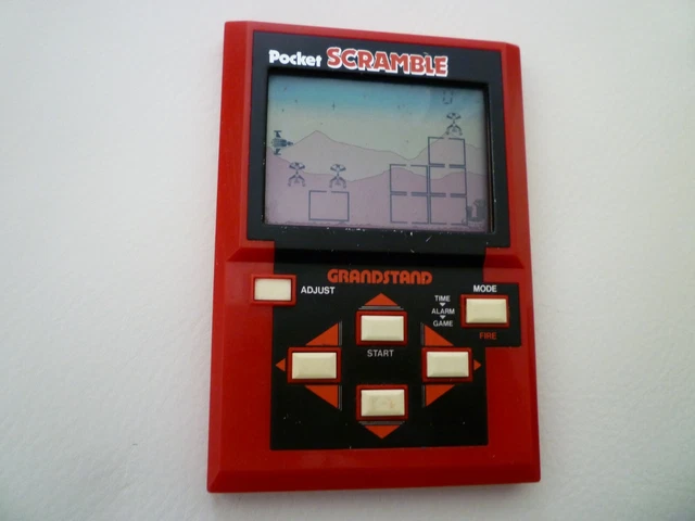 GRANDSTAND POCKET SCRAMBLE Vintage Retro 1980'S Electronic Handheld ...