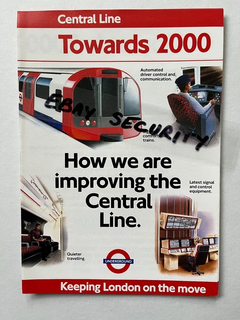 LONDON TRANSPORT UNDERGROUND Tube Railway 1991 CENTRAL LINE ...