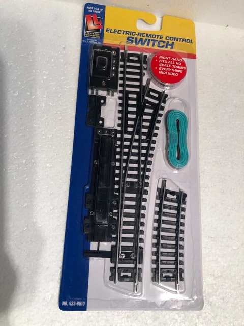 HO SCALE LIFE-LIKE Right-Hand NS Electric-Remote Control Switch (24-902 ...