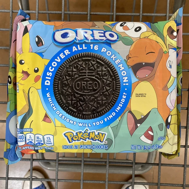 OREO POKEMON THEMED Chocolate Sandwich Cookies, Limited Edition 2 Pack ...