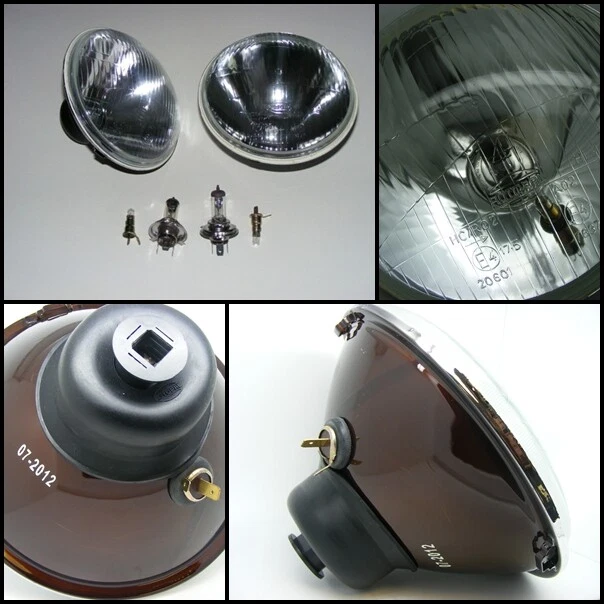 CLASSIC MINI 7& Halogen Headlamp Light Conversion Kit PAIR RHD INC ...