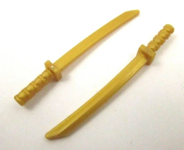 LEGO NINJAGO X2 PearlGold Minifigure Weapon Sword Katana Réf 30173b EUR ...