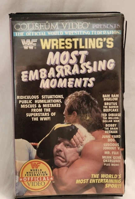 WWF WWE COLISEUM Wrestling's Most Embarrassing Moments VHS £27.24 ...