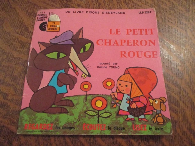 45 TOURS LIVRE disque le petit chaperon rouge raconte par ROSINE YOUNG ...