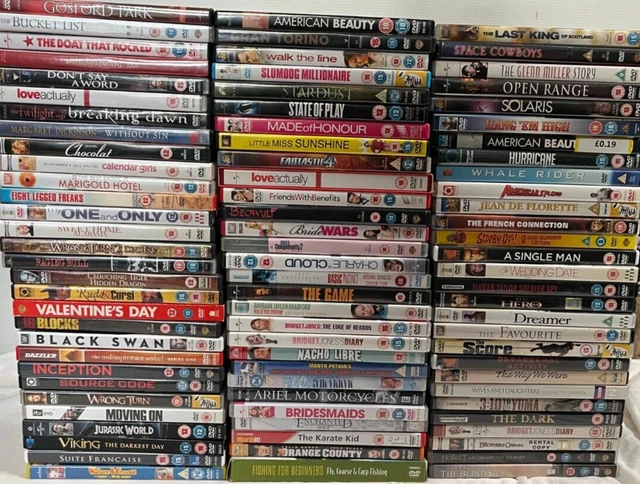 JOB LOT 90 DVDs Movies Wholesale Bundle Films Mixed Car Boot Market ...