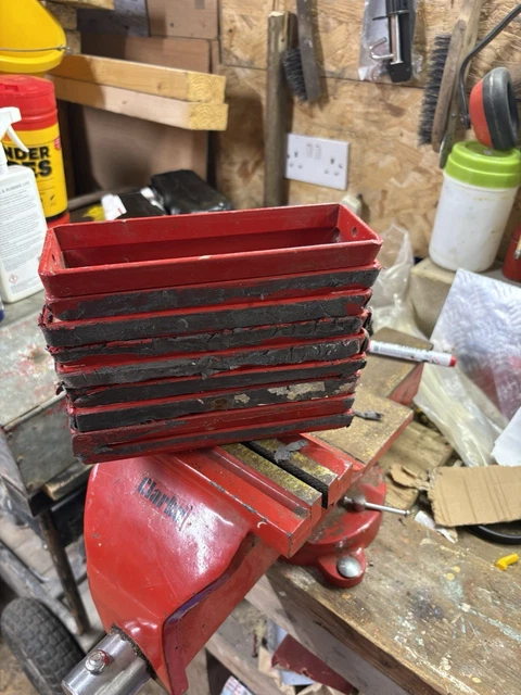 9 STEEL Frames for the small windows in a K6 red phone box £42.30 ...