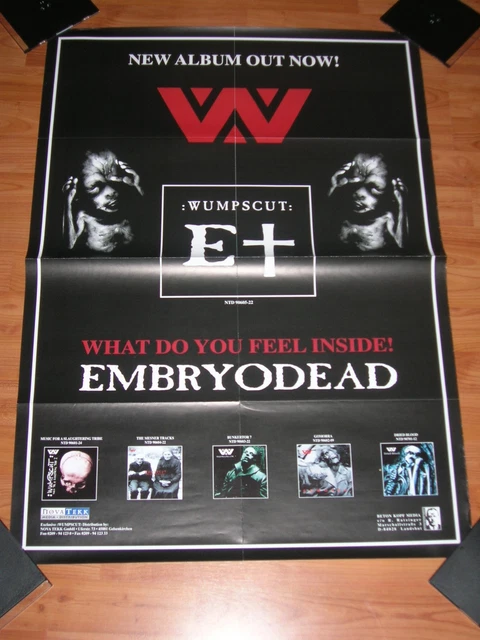 WUMPSCUT POSTER EMBRYODEAD ebm Kraftwerk Skinny puppy Front 242 Hocico ...