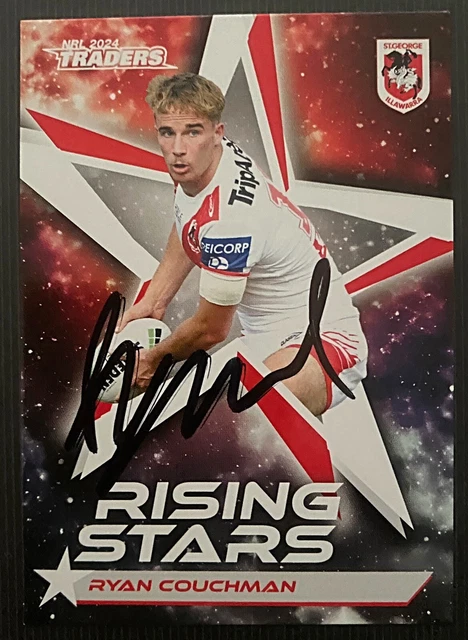 RYAN COUCHMAN ST George Illawarra Dragons 2024 Traders Rising Stars ...