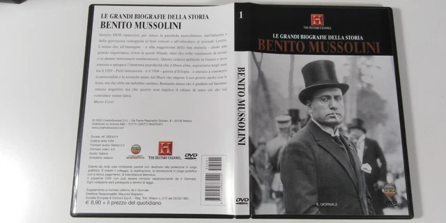 BENITO MUSSOLINI DVD Documentario Grandi Biografie della Storia History ...