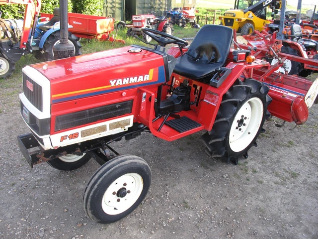 YANMAR F16 COMPACT tractor with tiller rotavator. £4,450.00 - PicClick UK