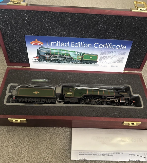 BACHMANN STEAM LOCO 60532 Blue Peter A2 BR Brunswick In Wooden box Ltd ...