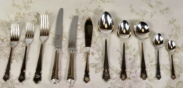 WHITE STAR LINE, Elkington Silver 11 Piece Cutlery Set, Titanic ...