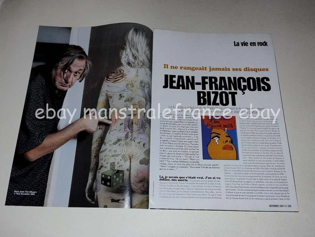 JEAN-FRANÇOIS BIZOT BB Brunes clippings France Eric Clapton ad EUR 7,50 ...