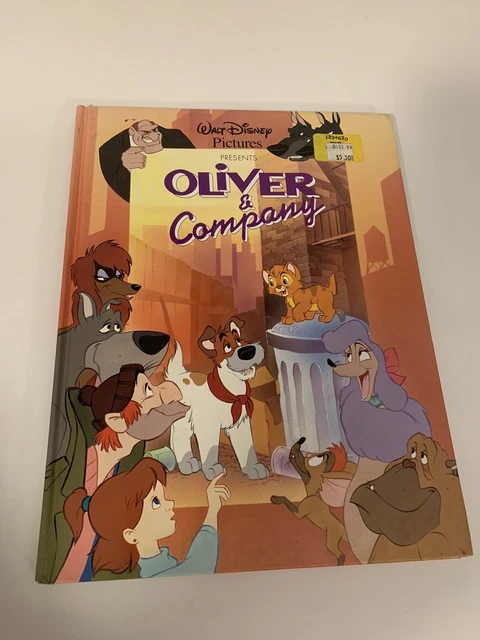 OLIVER & COMPANY by Walt Disney Company Large Vintage Book 1988 ...