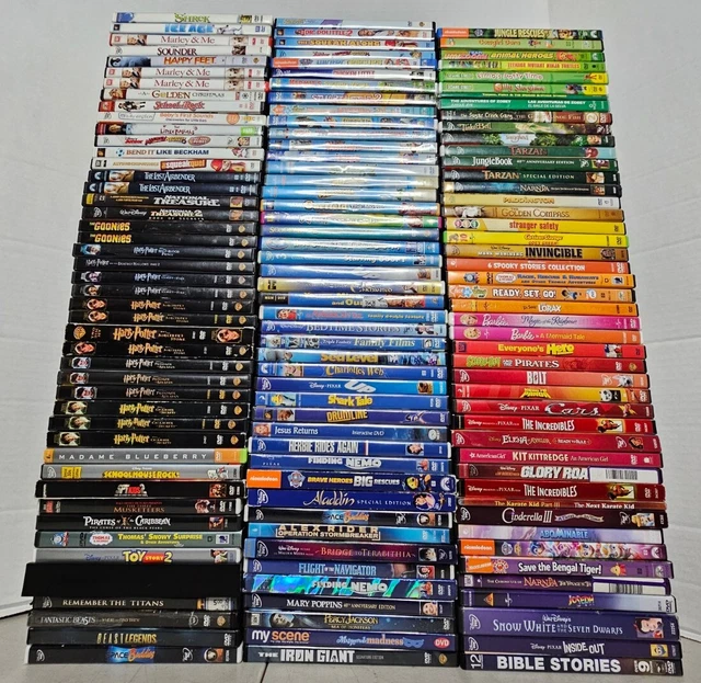 WHOLESALE LOT 100+ DVDs Kids & Family Children's Baby Pixar Disney ...