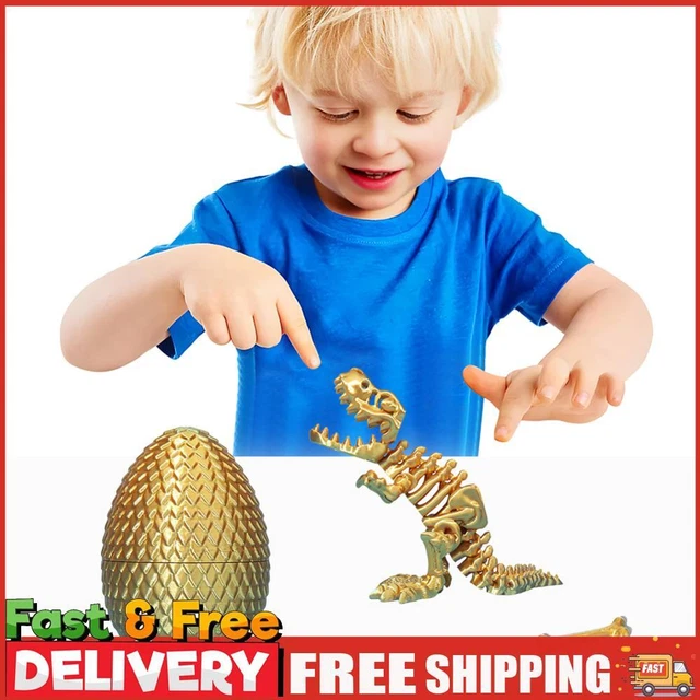 DRAGON MOVABLE JOINT Toy 3D Printed Dinosaur Egg Articulated Dragon ...