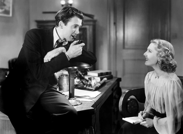 PHOTO MONSIEUR SMITH Au Senat - James Stewart & Jean Arthur Ref ...