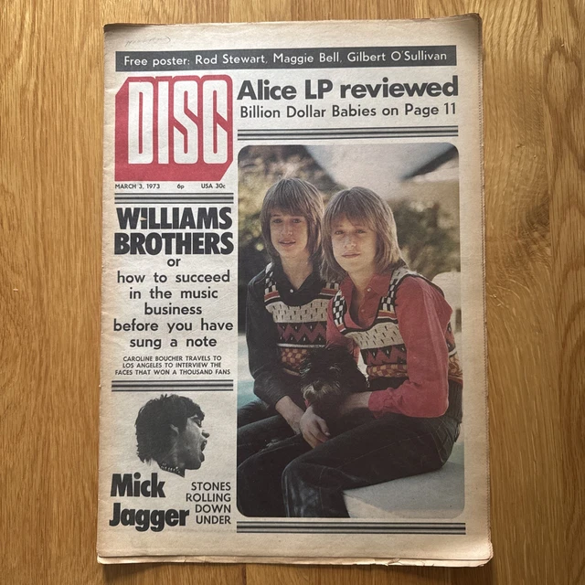 DISC MUSIC PAPER March 1973 Deep Purple Stones Flash Stackridge ELO ...