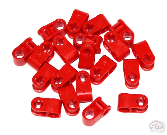 LEGO TECHNIC - Perpendicular Axle/Pin - Connector - Red - New - (6536 ...