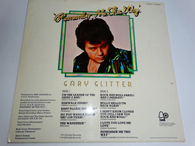GARY GLITTER: REMEMBER Me This Way - Bell Records Vinyl LP EUR 3,90 - PicClick IT