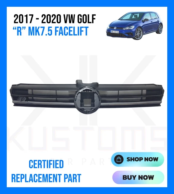2017 - 2020 Volkswagen Vw Golf R Mk7.5 Facelift Front Main Bumper ...