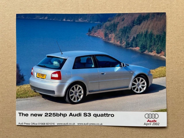 AUDI S3 QUATTRO (8L) First Generation Press Photograph £3.99 - PicClick UK