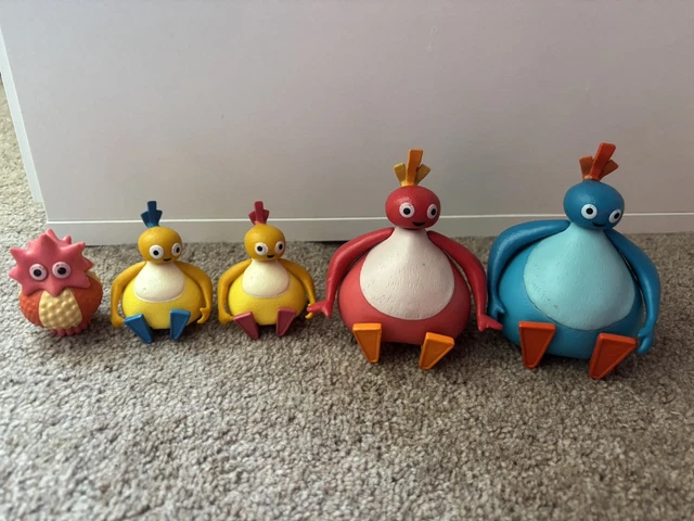 CBEEBIES TWIRLYWOOS PEEKABOO Toodloo BigHoo Toy Action Figures Family ...
