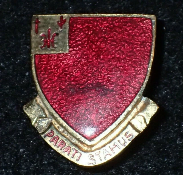 WW2 US ARMY 218th Field Artillery Battalion DUI Crest "Parati Stamus ...