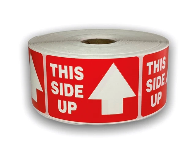 ARROW THIS SIDE up Labels | 2"X3" Shipping Handing Fragile Labels ...