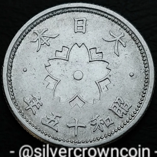 JAPAN EMPIRE 10 Sen 1940 year 15 Emperor Hirohito. Y#61.1. Ten Cents ...