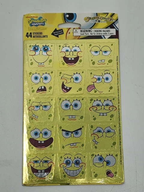 NEW NICKELODEON SPONGEBOB Squarepants Stickety Doo Da Variety Sticker ...