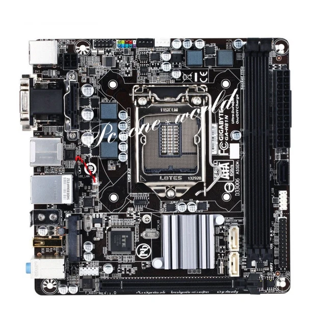 GIGABYTE GA-H81N MOTHERBOARD LGA 1150 DDR3 DIMM Intel H81 USB3.0 SATA3 ...