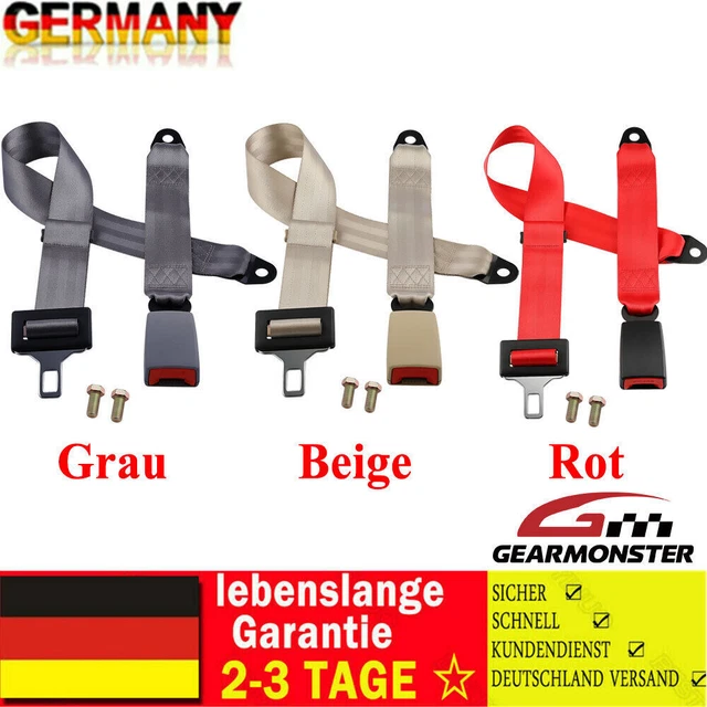 SICHERHEITSGURT BECKENGURT 2 Punkt Statik 1300mm Stapler Bus LKW Auto ...