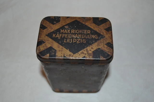 URALTE BLECHDOSE KAFFEEDOSE 50 Jahre Kaffee-Handlung Max Richter ...