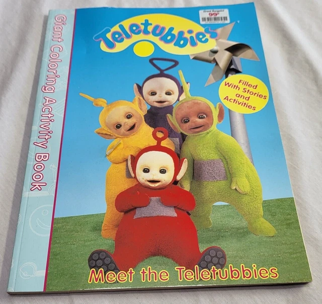 MEET THE TELETUBBIES Giant Coloring Activity Book 1998 Unused Vintage ...